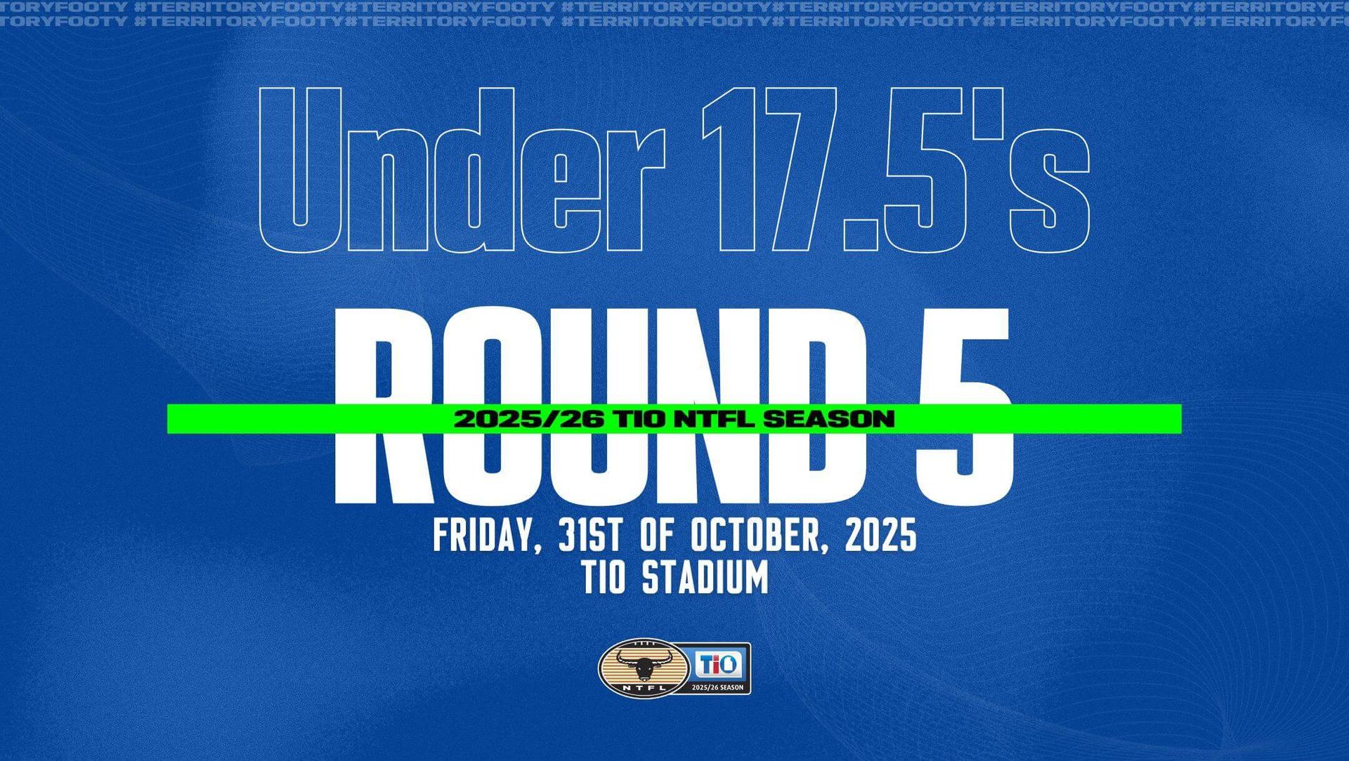 Event details for Round 5: 2025/26 TIO NTFL Season (Friday, the 31st of ...